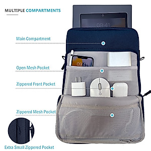 13.3 Inch Tablet Sleeve Case Bag for iPad Pro 12.9, MacBook Air 13 Inch, MacBook Pro 13", Galaxy Tab S9+ S8+ S7+ S7 FE 12.4", Surface Pro 9/8/X/7+/7/6/5/4/3/Pro LTE, Fits Type Cover Keyboard - Indigo