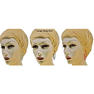 6 Pairs Multi Colors Oblong Hoop Acrylic Nylon Plastic Post Earrings Medical Hypoallergenic No Metal Studs Sensitive Ears