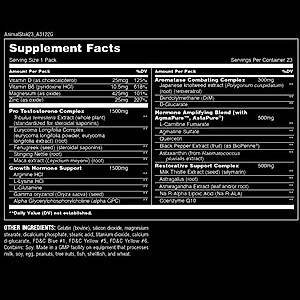 Animal Stak – Complete Natural Hormone Booster Supplement with Tribulus – Natural Testosterone Booster for Athletes – Contains Estrogen Blockers – 1 Month Cycle