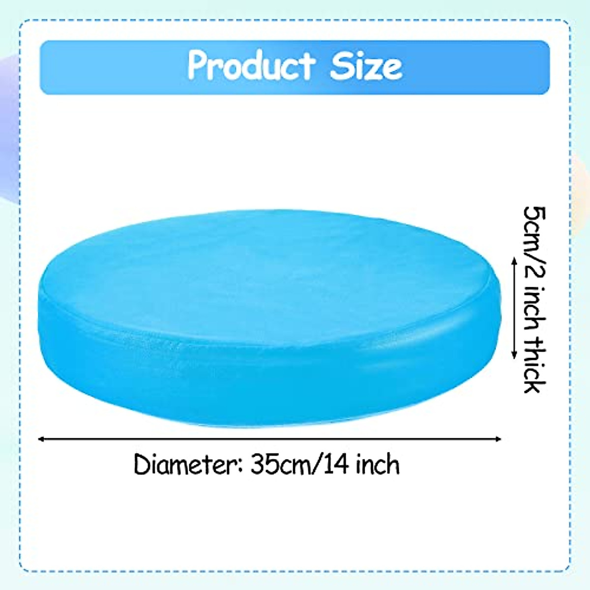 Marsui 12 Pcs 2'' Extra Thick Round Floor Cushions Classroom Flexible Seating for Kids 14 Inch Colored Circle Floor Seat Pillows Bulk for Elementary Daycare Preschool Kindergarten Nursery Supplies
