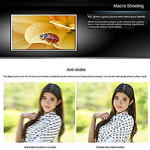 LINXHE Digital Camera 2.7 inch HD Camera Compact Camera Pocket Camera,8X Digital Zoom Rechargeable Small Digital Cameras for Kids,Beginners (Color : Silver)