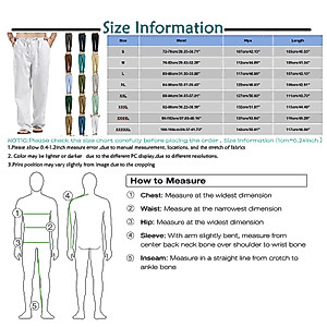 Men's Summer Casual Drawstring Beach Loose Slim Fit Trousers Linen Cotton Pants with Elastic Waistband White
