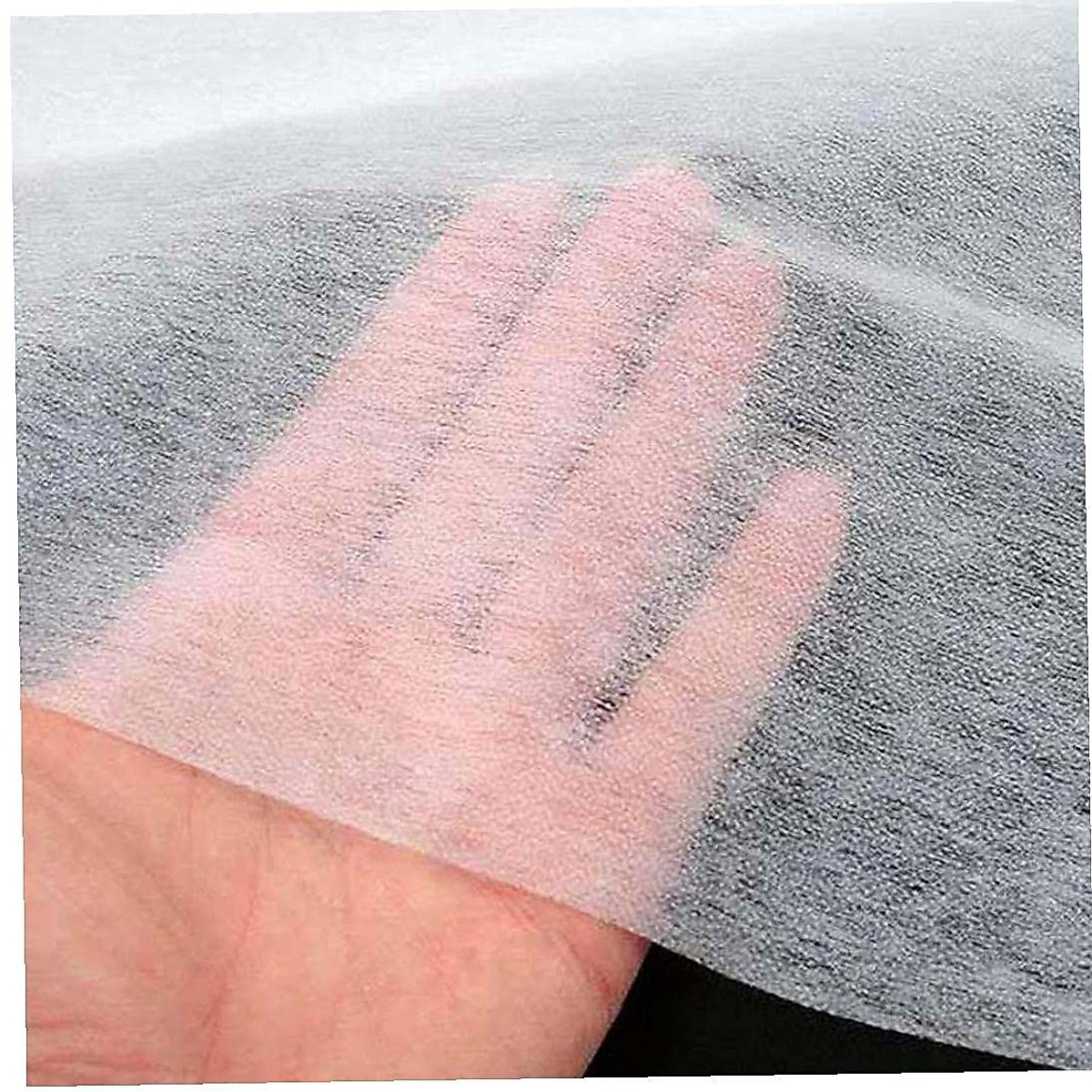 TOSSPER 1pc Ironing Fusible Interface Fabric Single-Sided Lining Ironing Patchwork White 100cm