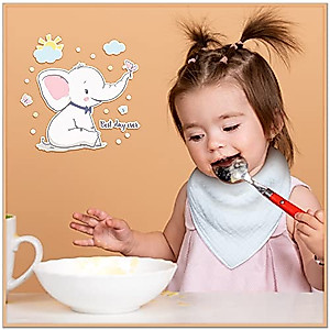 30 Pcs Muslin Baby Bibs White Bandana Drool Unisex Girls Boys Triangle Bibs Soft Absorbent Solid Colors Adjustable Newborn Bibs Set for Baby Infants Toddlers Teething Drooling Feeding