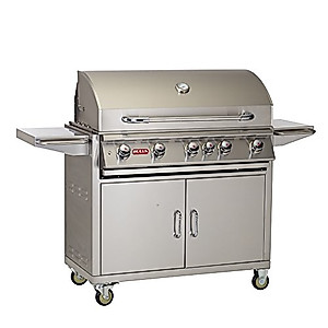 Bull Outdoor Products BBQ 55001 Brahma 90,000 BTU Grill with Cart, Natural Gas