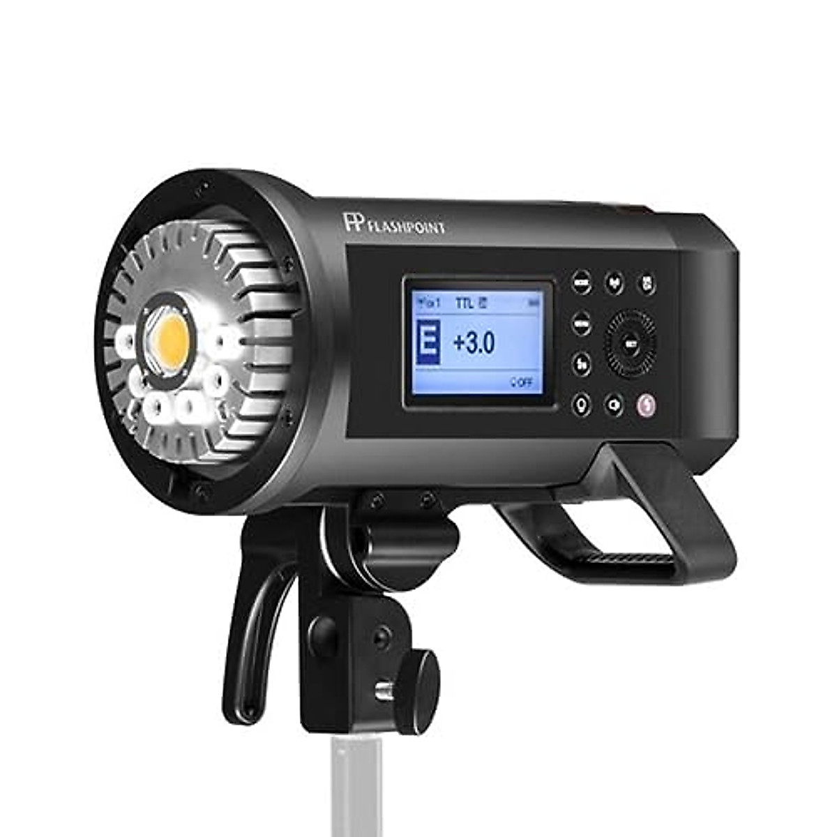 Flashpoint XPLOR 600 PRO TTL Li-ion Battery-Powered HSS Strobe Light with Built-in R2 2.4GHz, Bowens Mount 600w Wireless Monolight with 370 Full-Power Flashes for Outdoor Strobe Light Photography
