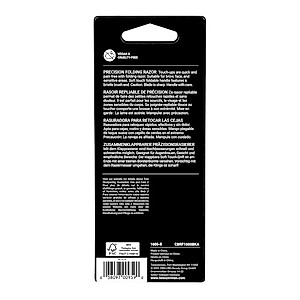Tweezerman Precision Folding Brow Razor - Eyebrow Razor for Women and Men