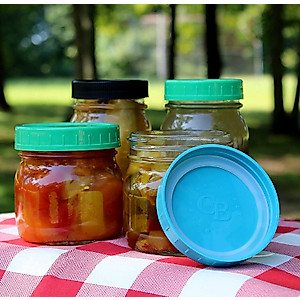 Cornucopia Silicone Seal Rings for Mason Jar Lids (Wide Mouth, 48-Pack), Airtight Seal Gasket for Plastic Lids 86-450 Size