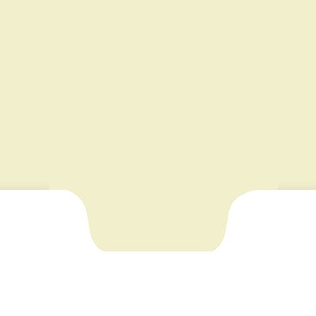 Individual Chart Divider Sheets Used to Build Chart Divider Sets for Medical Practices, 1/6th Cut, Tabs on Bottom, Position: #6, Blank (Pack of 100)