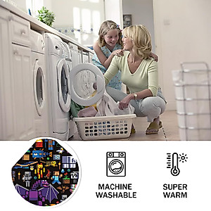 Ultra-Soft Warm Cozy Fleece Throw Blanket, Smooth Fuzzy Flannel Plush Blankets for Bed Sofa Home Decor Gift 50"x40"