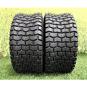 Set of 2 - 16X6.50-8 4 Ply Turf Tires for Lawn & Garden Mower 16x6.5-8