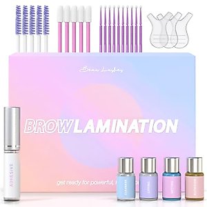 Brow Lamination Kit by Beau | Professional Eyebrow Lamination Kit with Keratin Conditioning | Instant DIY Eye Brow Lift Kit for Fuller, Thicker, Beautiful Brows | Easy to Use & Long Lasting Results