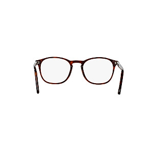 Persol PO3007V Square Prescription Eyewear Frames, Havana/Demo Lens, 52 mm