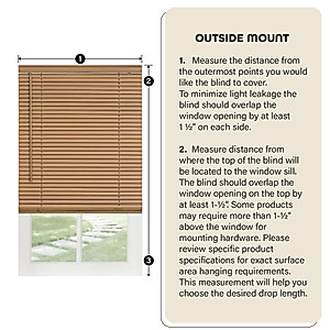 Cordless Light Filtering Mini Blind - 24 Inch Width, 64 Inch Length, 1" Slat Size - Pearl White - Cordless GII Morningstar Horizontal Windows Blinds for Interior by Achim Home Decor