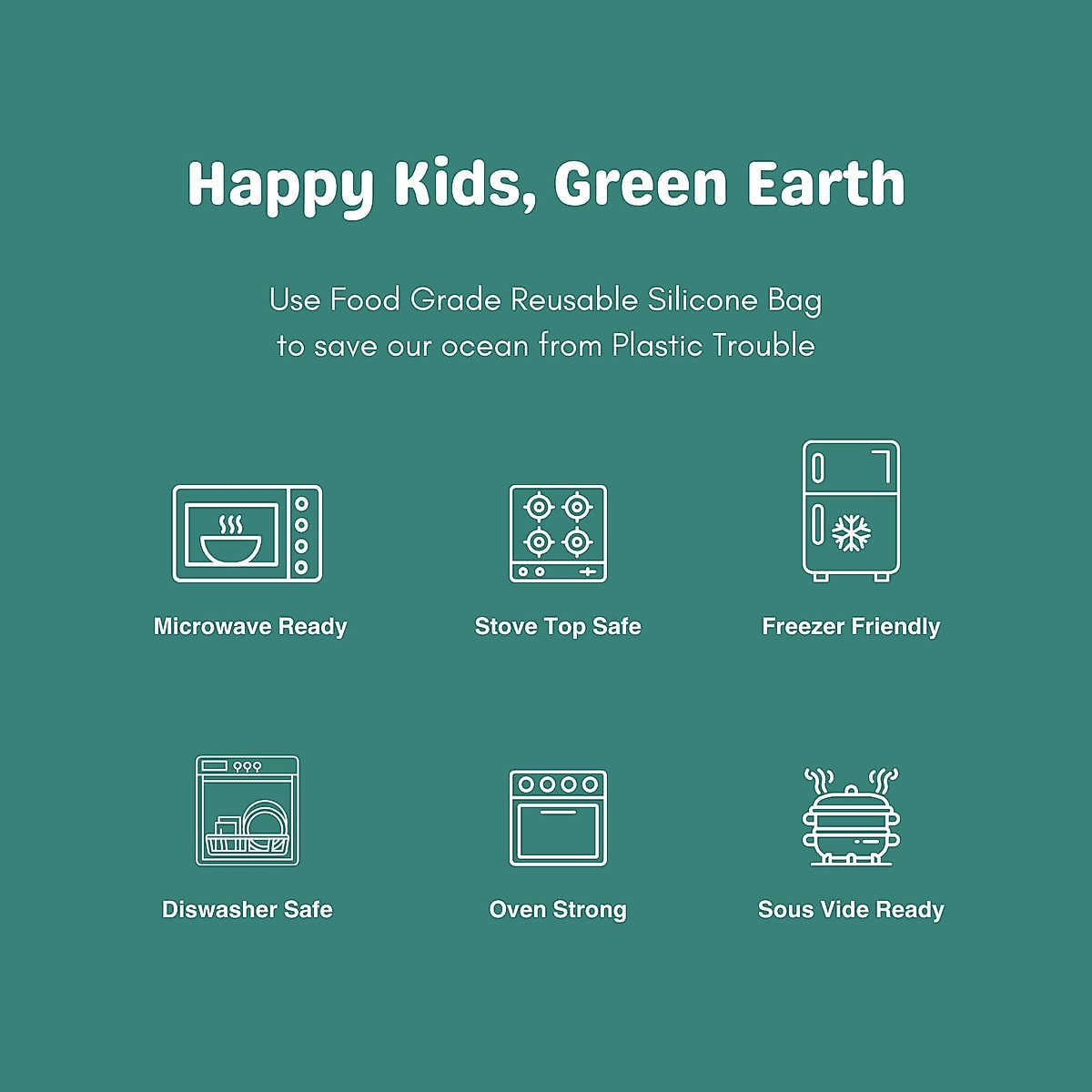 LILY & EDITH Dinosaur Silicone Reusable Snack Bags Dishwasher Microwave Freezer Safe, BPA Free, Leakproof Reusable Food Storage Bags, Plastic Free Snack Pouch, Accessory bag, Portable 400ml (Pink)