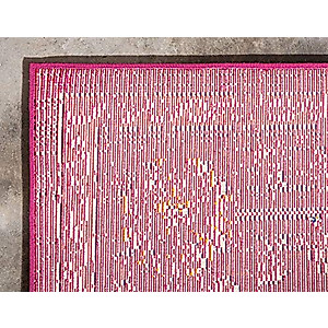 Unique Loom Medici Collection Vintage Botanical Traditional Red Area Rug (5' 0 x 8' 0)
