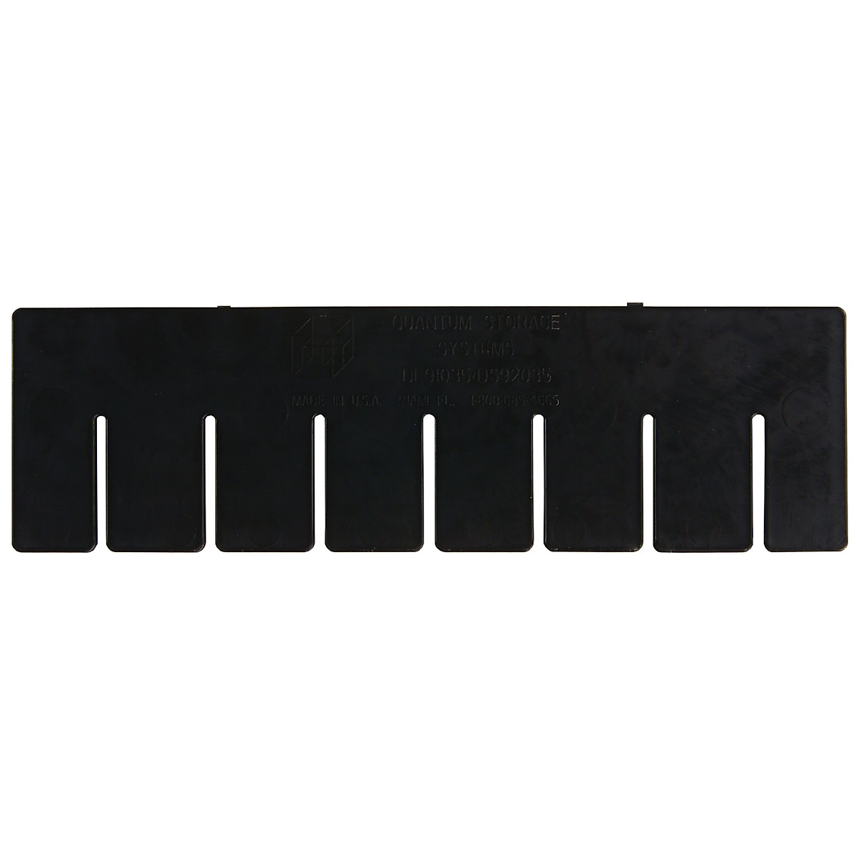 Quantum Storage Systems DL92035CO Long Divider for Dividable Grid Container DG92035, Black Conductive, 6-Pack