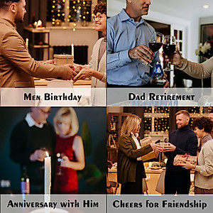 Whiskey Gifts for Men, Whiskey Stones Gift Set，10 OZ Whiskey Glasses Set of 2 + Man Crates, Scotch Bourbon Gifts for Him Husband Dad Birthday/Anniversary/Father's Day