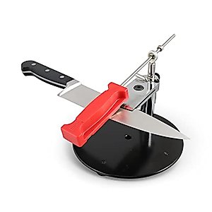 Fino Edge Professional Knife Sharpeners for Kitchen Knives - Diamond - Designed with Tight Clamp, Stable Base - Easy To Assemble with Reference Guide & Instruction Manual