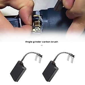 Micro Traders 2 Pairs of Angle Grinder Carbon Brushes 22x16x6.3mm 1607014103 Compatible with Bosch Winkelschleifer PWS1800 Power Tool Replacement Accessories