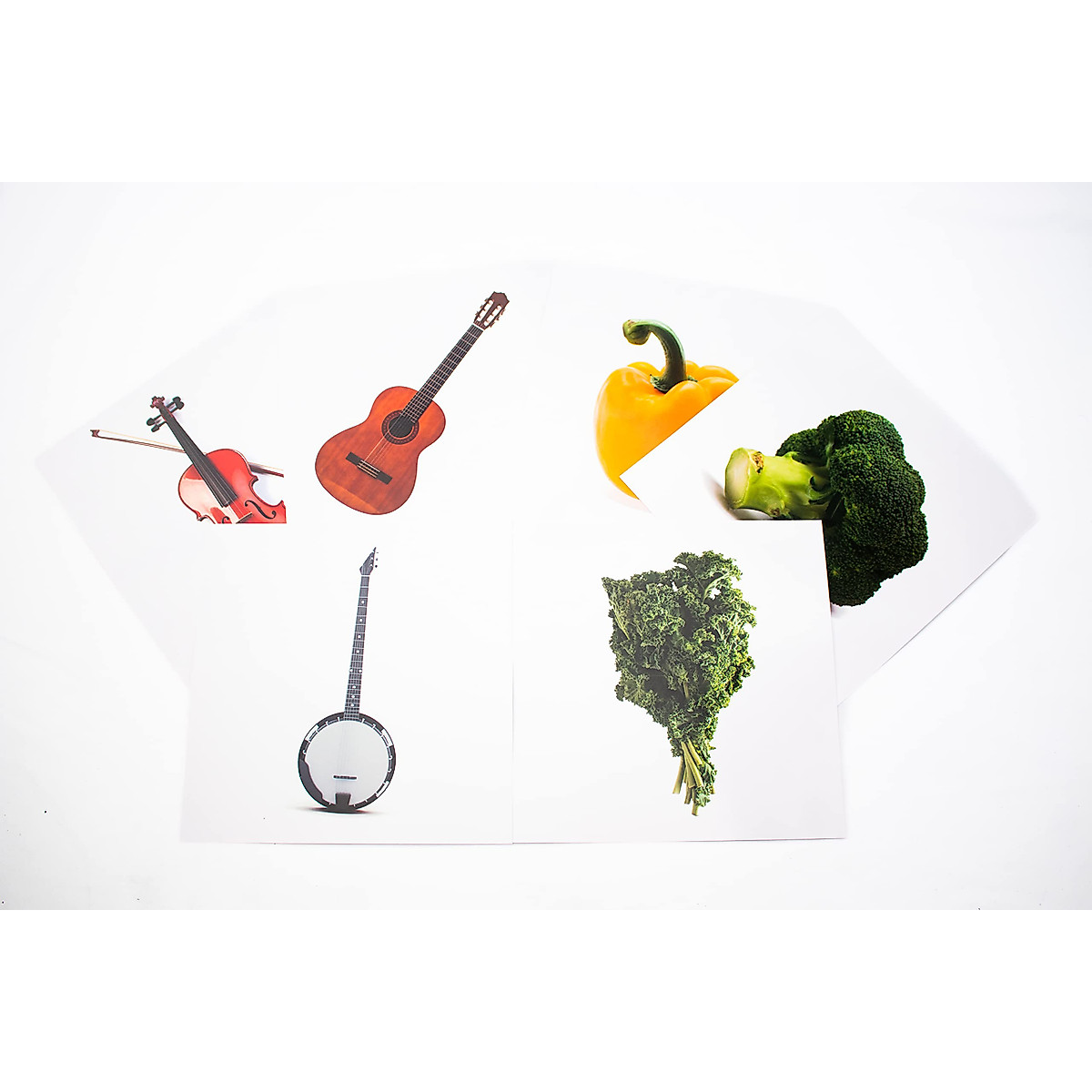 Flash Cards (Vegetales y Instrumentos Musicales de Cuerda)