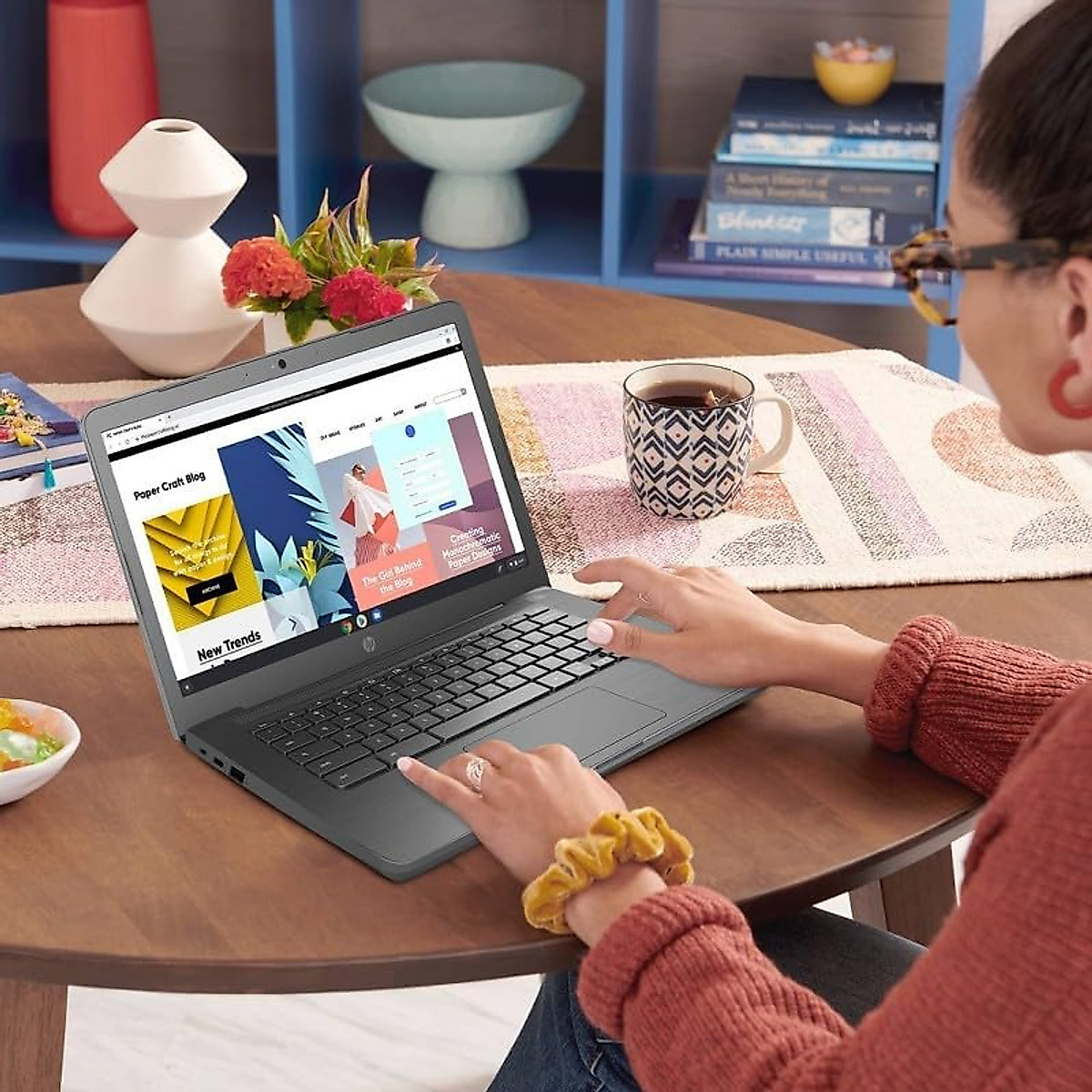 HP Newest 14inch Chromebook AMD Dual-Core A4-9120C Processor, 4GB DDR4 Memory, 32GB eMMC Storage, AMD Radeon R4 Graphics, Chrome OS-Gray(Renewed)