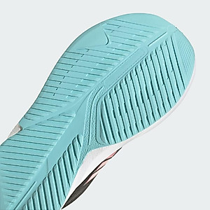 adidas Duramo SL Elastic Lace Sneaker, Core Black/Pink Fusion/White, 2 US Unisex Little Kid