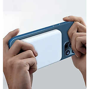 Magnetic Portable Charger Compatible with iPhone Lighting Cable to Charge, no Extra Cable Needed MagSafe Battery Pack, 5000mAh Magnetic Charging Power Bank, Fast Wireless Charge