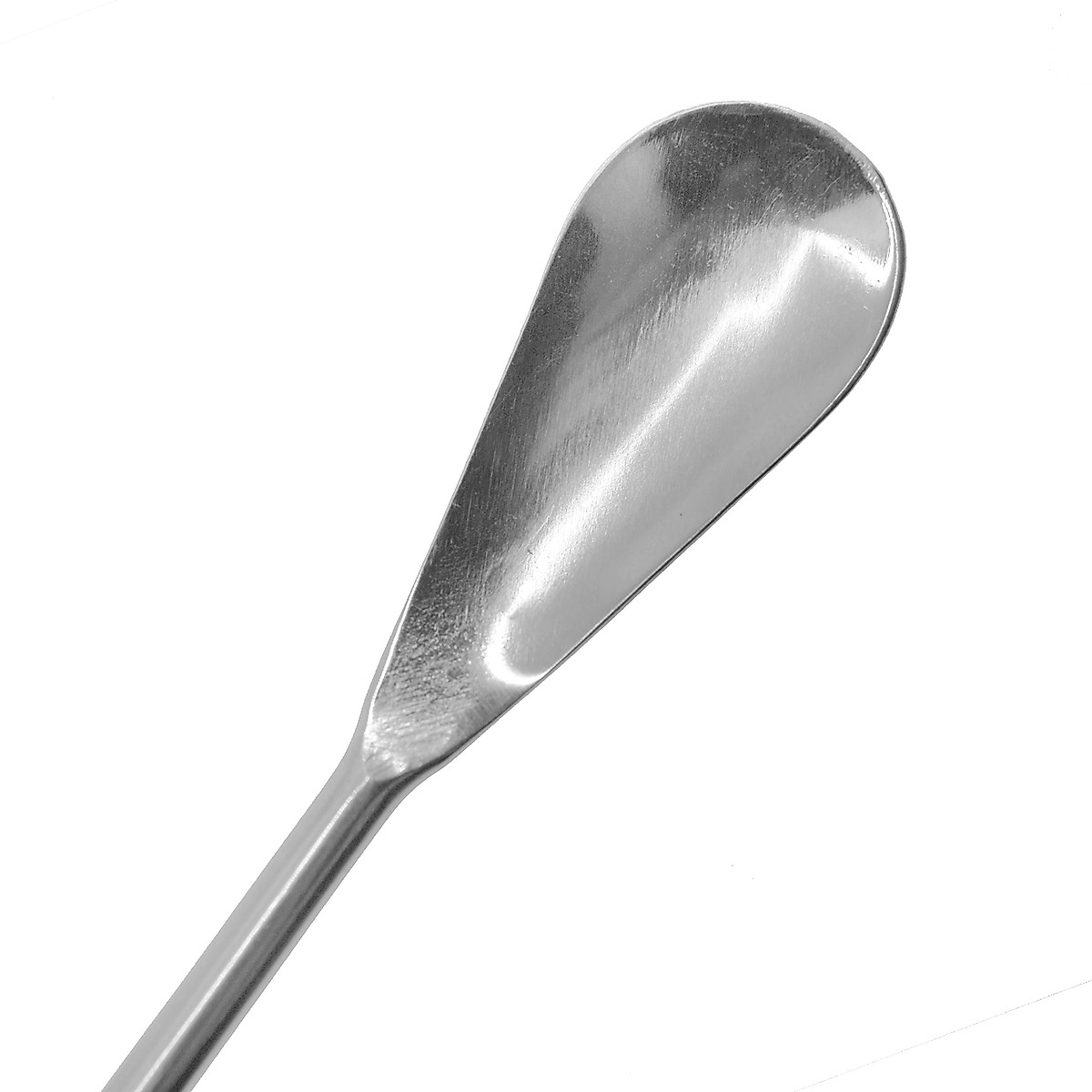 EISCO 10PK Spatula Spoons, 9" - Stainless Steel, Polished - One 0.3" Flat End, One 0.5" Scoop End