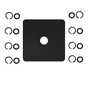 (4+4 Sets) 3/8” and 1/2" Impact Retaining Ring Clip with O-Ring for Milwaukee Electric/Pneumatic Type Impact Wrench, Retainer Ring Anvil Install Tool Included