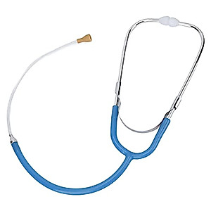 Audiphones Stethoscope, Easy to Use Stethoscope Metal Volume Noise Detection Lightweight for Home (Light Blue)