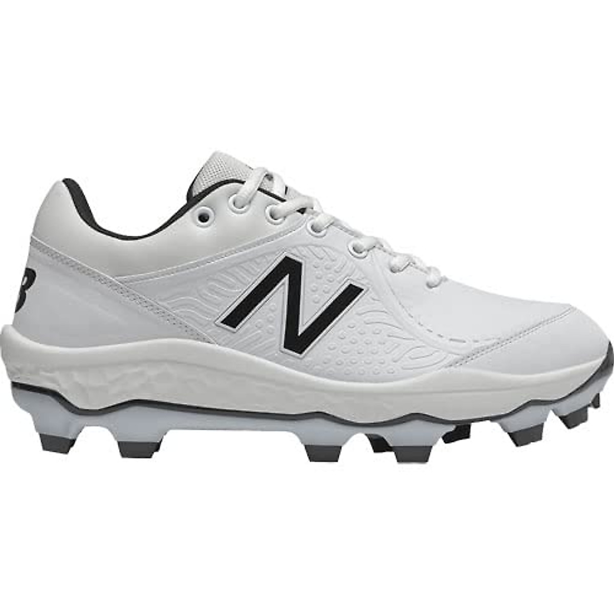 New Balance Men's Fresh Foam 3000 V5 Metal Baseball Shoe, Synthetic White, 11.5