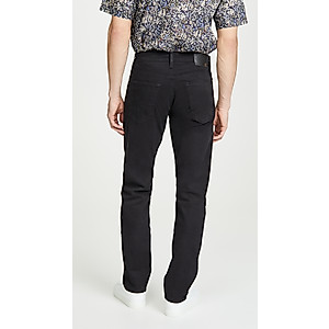 AG Adriano Goldschmied Men's Graduate 5 Pocket Twill Pants, Super Black, 34