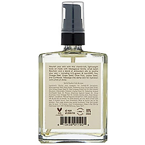 FarmHouse Fresh Vanilla Bourbon Body Oil, Vanilla Bourbon, 4 Fl Oz