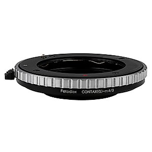 Fotodiox Lens Mount Adapter - Compatible with Contax G Rangefinder Lenses to Micro Four Thirds Mount Mirrorless Cameras