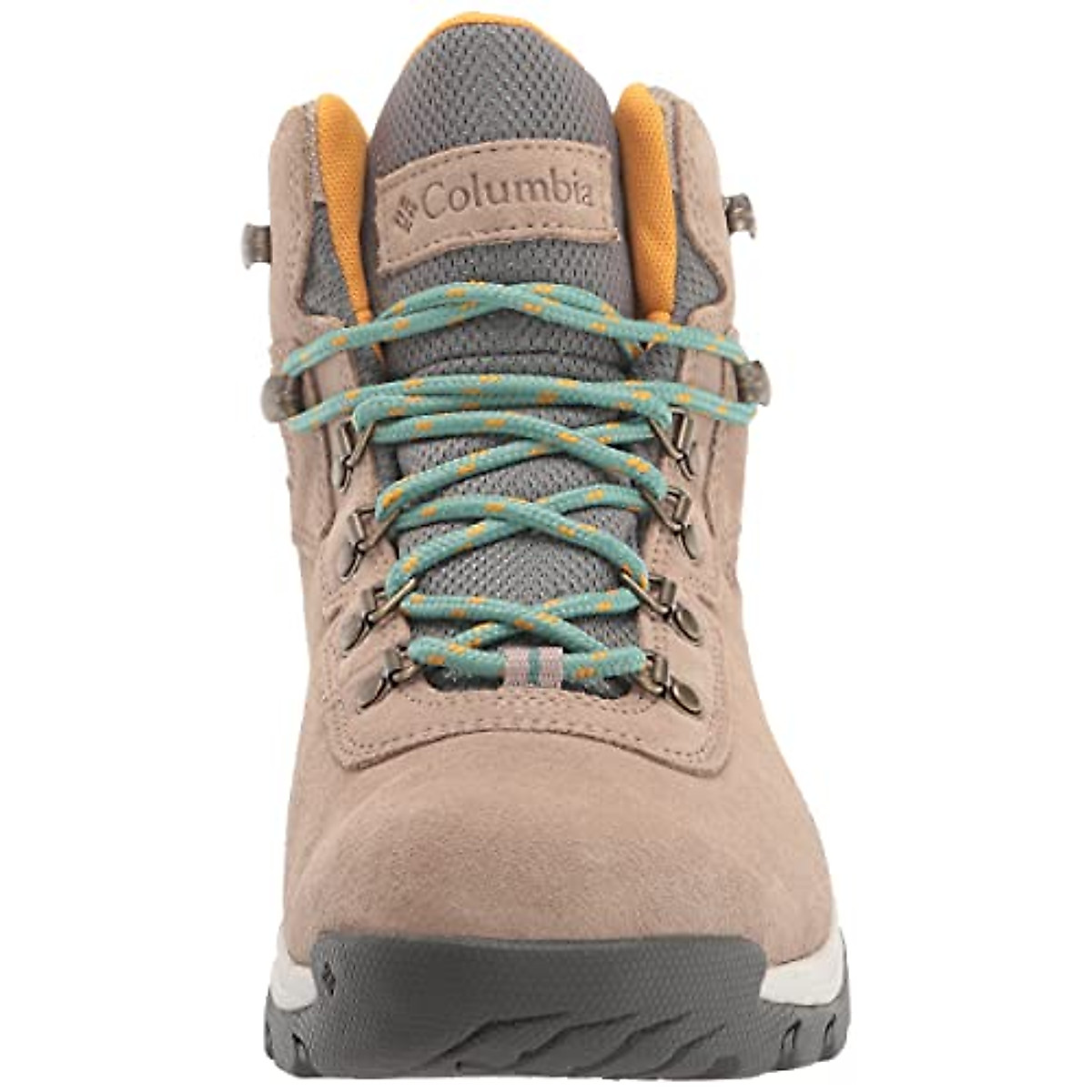 Columbia Women’s Newton Ridge Plus Waterproof Amped Hiking Boot, Waterproof Leather, Oxford Tan/Dusty Green, 6.5