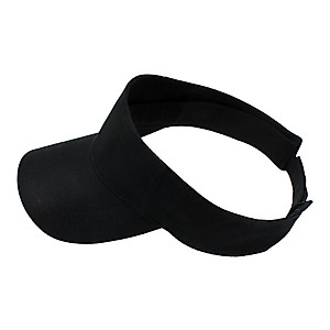 Top Level Sun Sports Visor Men Women - One Size Cap Hat, BLK