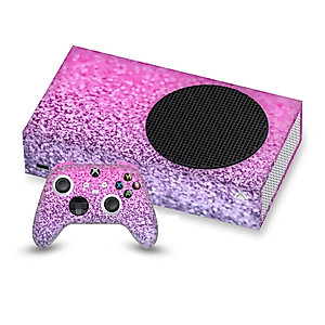 Head Case Designs Officially Licensed Monika Strigel Lavender Pink Art Mix Vinyl Sticker Gaming Skin Decal Cover Compatible With Xbox Series S Console and Controller Bundle