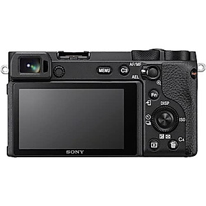 Sony a6600 Mirrorless Camera (ILCE6600/B) E PZ 16-50mm f/3.5-5.6 OSS Lens+Case+128 GIG Memory Cards+TTL Flash+Tripod(17PC) Bundle
