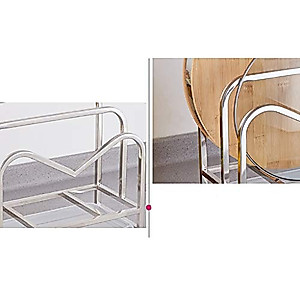 DRNKS Pot Rack Stainless Steel Pan Cover Shelf Free Punching Board with Water Tray Kitchen Storage Rack Applicable to kitchen stove