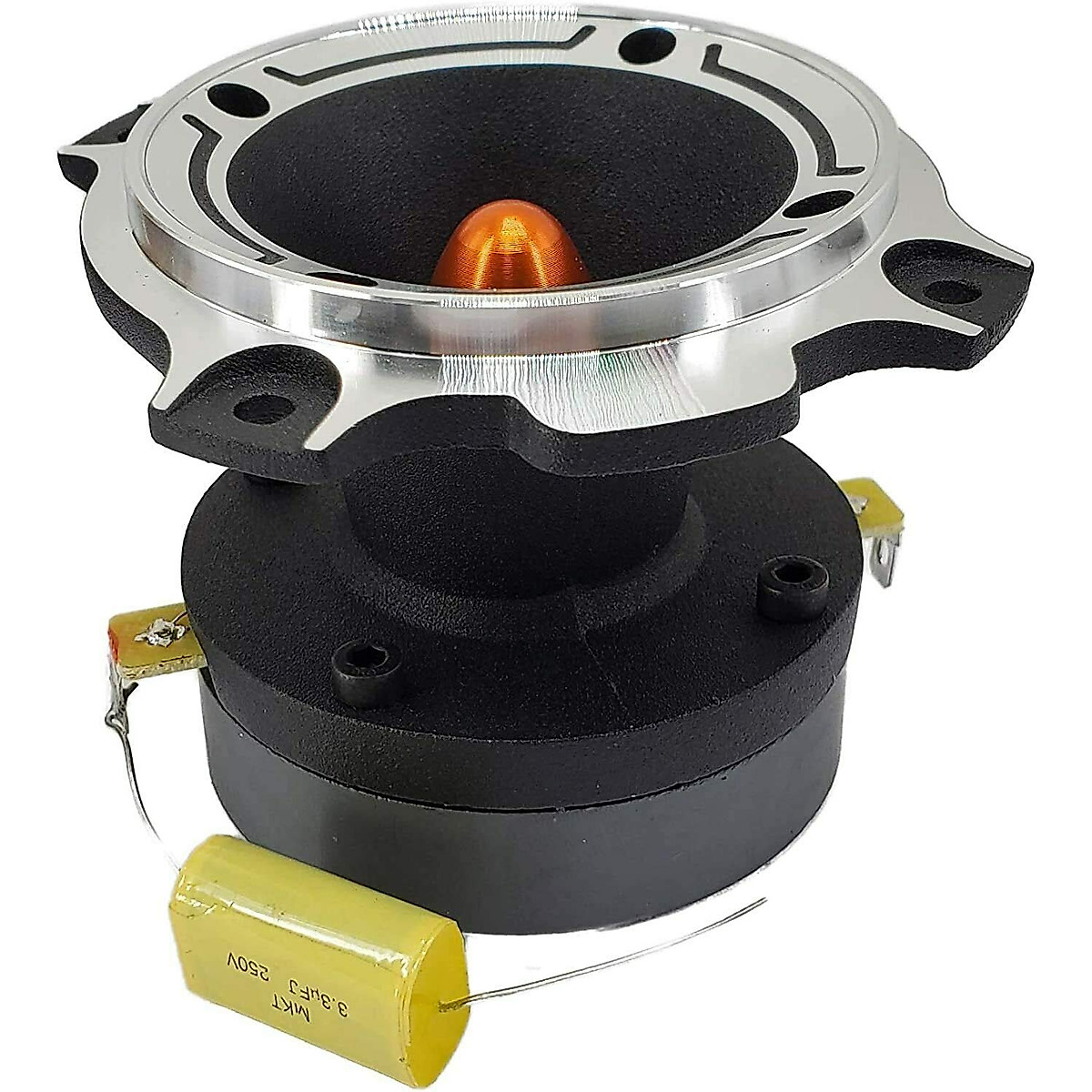 2X Gravity WZ40TW 2400 Watts Maximum Power Handling Warzone Series Heavy Duty Titanium Super Tweeter Loud Speaker 4-Ohms Aluminum Frame -2nd Gen