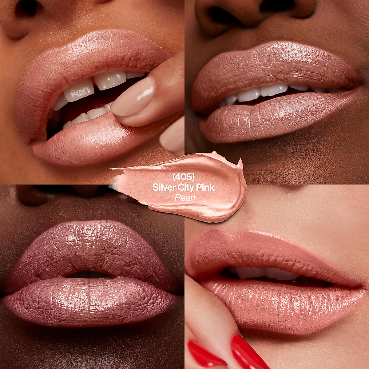 Revlon Lipstick, Super Lustrous Lipstick, Creamy Formula For Soft, Fuller-Looking Lips, Moisturized Feel in Pinks, Rosedew (407) 0.15 oz