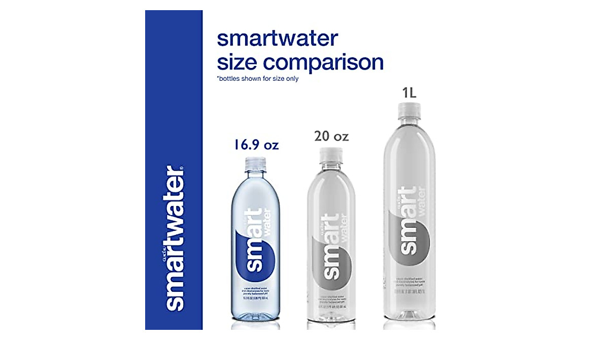 Smartwater Premium Vapor Distilled Water, 6 Pack