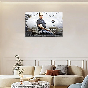 Elon Musk Motivational Poster Signed Entrepreneurs Quote Canvas Posters Prints UnFrame 18x12inch(45x30cm)
