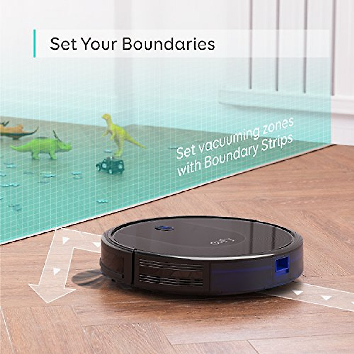 eufy by Anker, BoostIQ RoboVac 30, Robot Vacuum Cleaner, Upgraded, Super-Thin, 1500Pa Suction, Boundary Strips Included, Quiet, Self-Charging Robotic Vacuum, Cleans Hard Floors to Medium-Pile Carpets