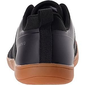 Joomra Men's Zero Drop Barefoot Trail Running Sneakers Minimalist Tennis Shoes Flat Wide Marathon Cross Trainer Size 12.5 Trekking Male Workout Sneakers Walking Zapatos para Hombres Black/Gum 46