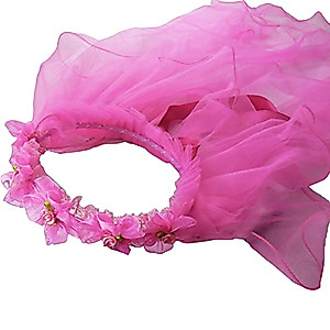 Tainrunse Kids Headware Child Fake Peal Kids Wreath Headwear Lightweight Useful Multicolor E