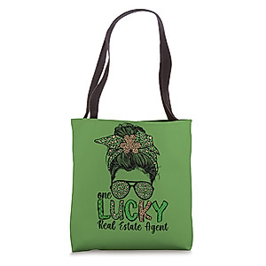 Lucky Real Estate Agent St. Patrick's Day Real Estate Agents Tote Bag