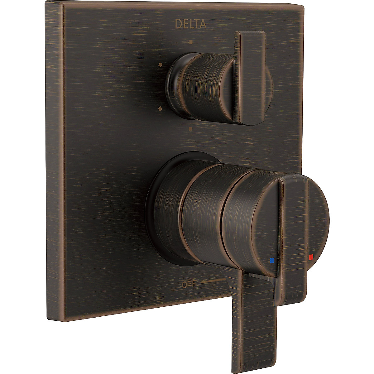 Delta Faucet Ara 17 Series 6-Setting Integrated Diverter Valve Trim Kit, Oil Rubbed Bronze Diverter Valve Trim Kit, Shower Trim Kit, T27967-RB Venetian Bronze (Valve Not Included)