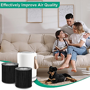 imeccalive 2 Pack Air Mini PECO-HEPA Filter Replacement Compatible with Molekule Tri-Power Air Mini and Air Mini + Air Machine, 3 in 1 Efficient Filtration System with Activated Carbon